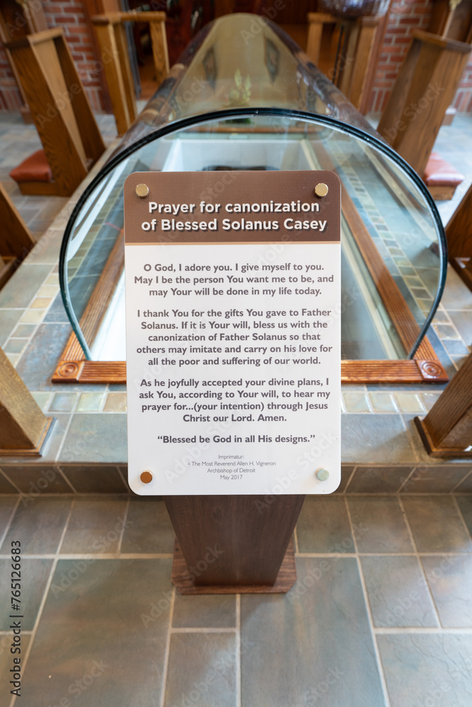 Detroit, Michigan -USA- March 20, 2024- Historic St. Bonaventure ...