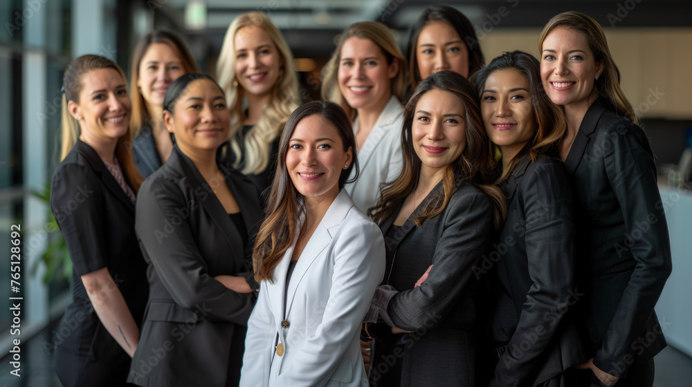 Dynamic group of HR professionals in a modern office environment with ...