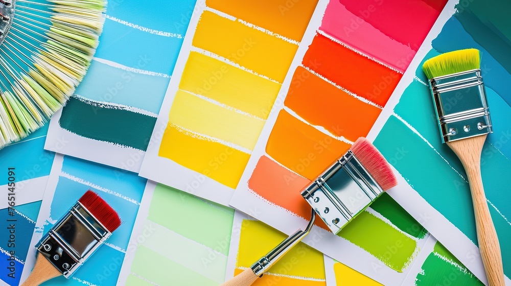 sample color palette for catalog guide Stock Photo | Adobe Stock