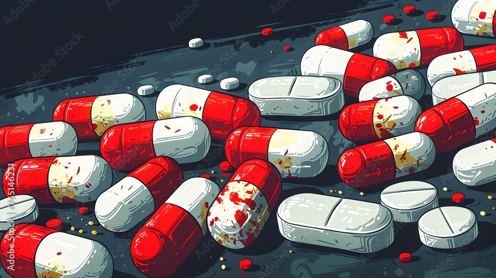 Adverse Drug Reactions Illustrated Through Diverse Medication Capsules ...