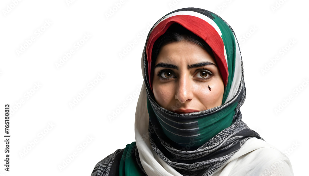 PNG Palestinian woman, Hijab, Flag of Palestine image. Free for use ...