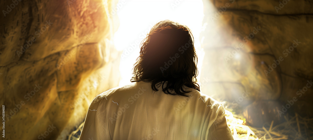 Easter Sunday. Resurrection of Jesus Christ in Holy Week. He has risen ...