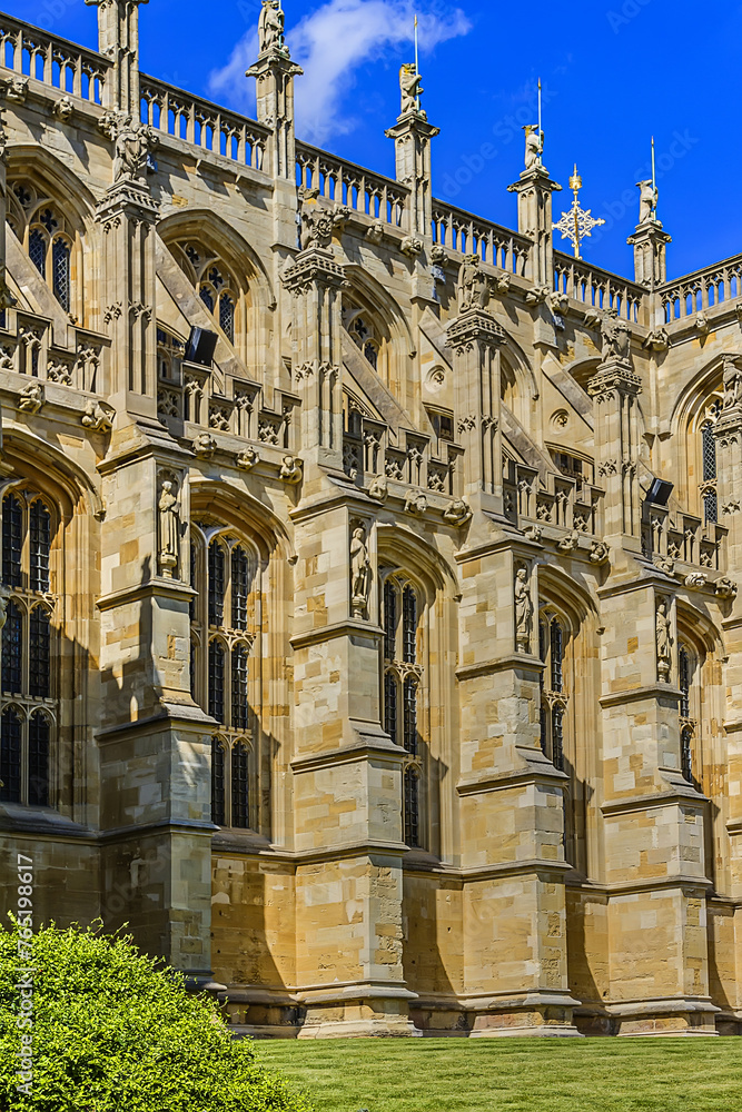 St. George's Chapel (1475 - 1511) in Medieval Windsor Castle. St George ...