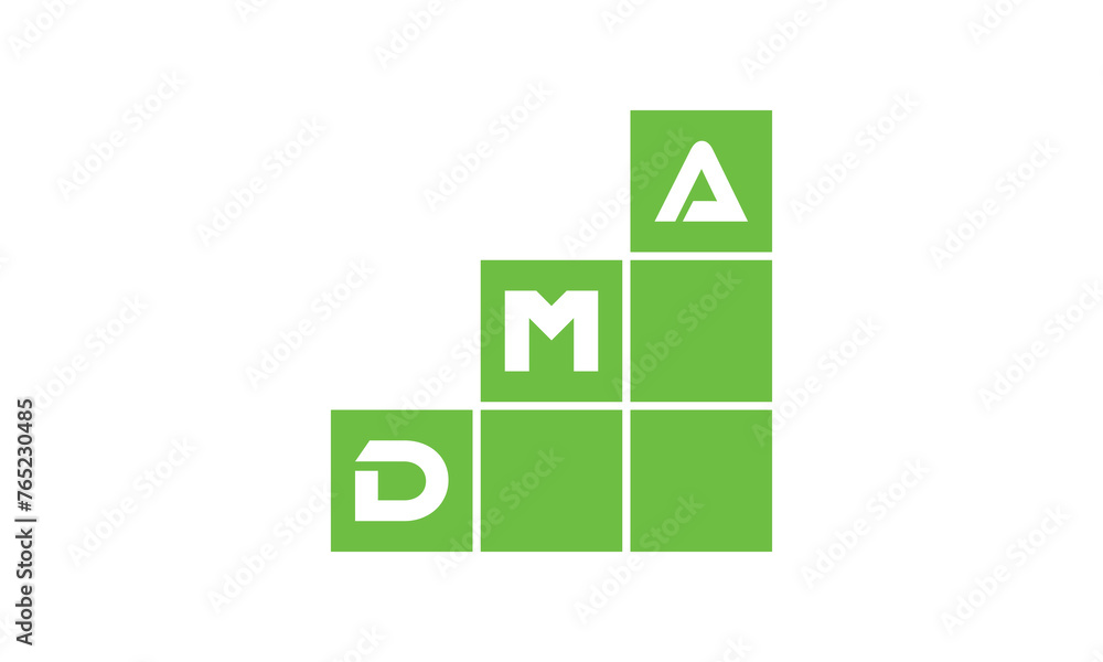 DMA initial letter financial logo design vector template. economics ...