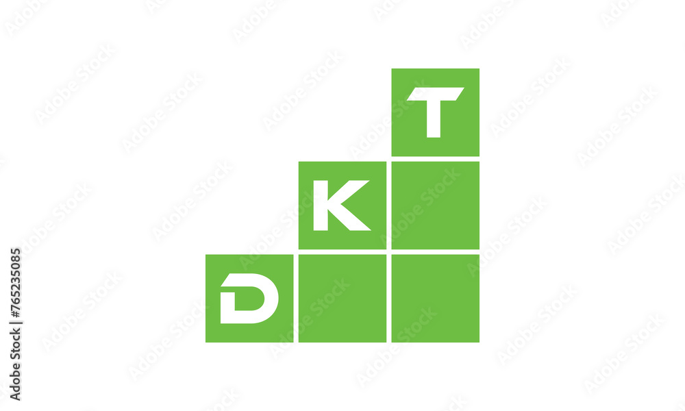 DKT initial letter financial logo design vector template. economics ...