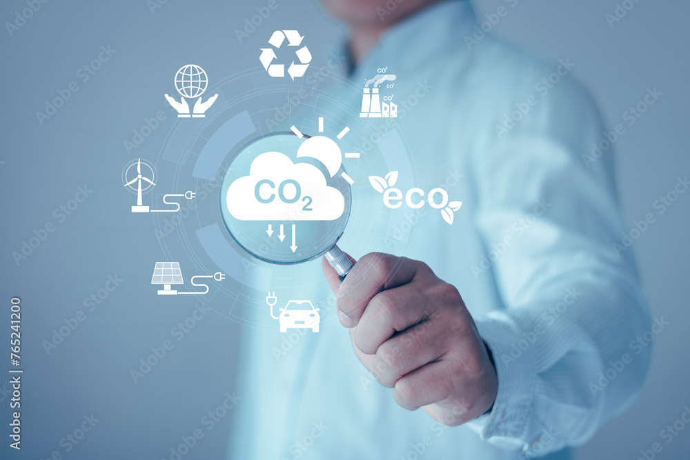 The concept of reducing greenhouse gas emissions for climate change and ...