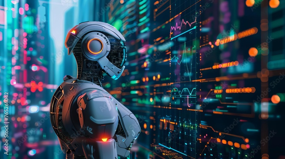 Automated data management system with AI robot for business analysis ...