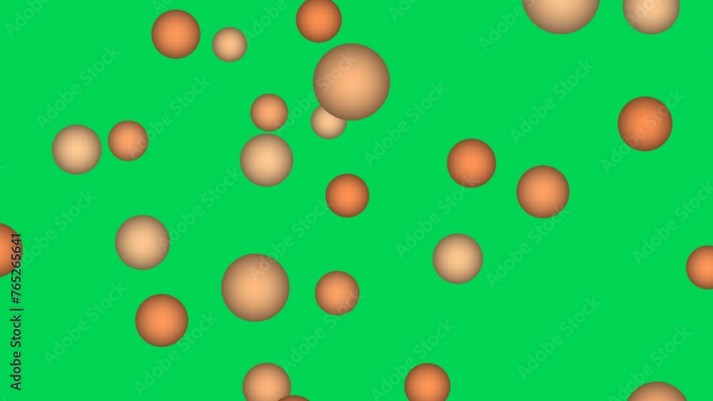 minimalist gold radial skin color, a collection of 3D balls colliding ...