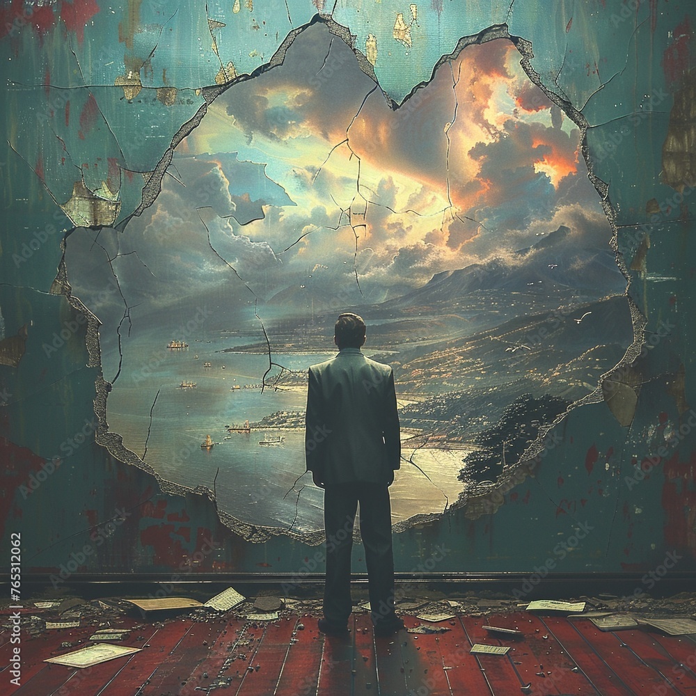 breaking the fourth wall through a dynamic and engaging composition ...