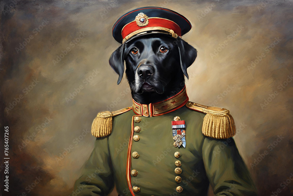 Funny Dog Oil Painting, General. Funny lab dog spoofed into a classical ...