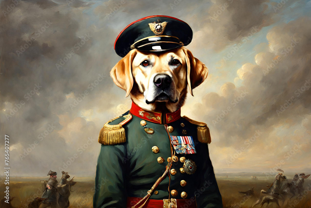 Funny Dog Oil Painting, General. Funny lab dog spoofed into a classical ...