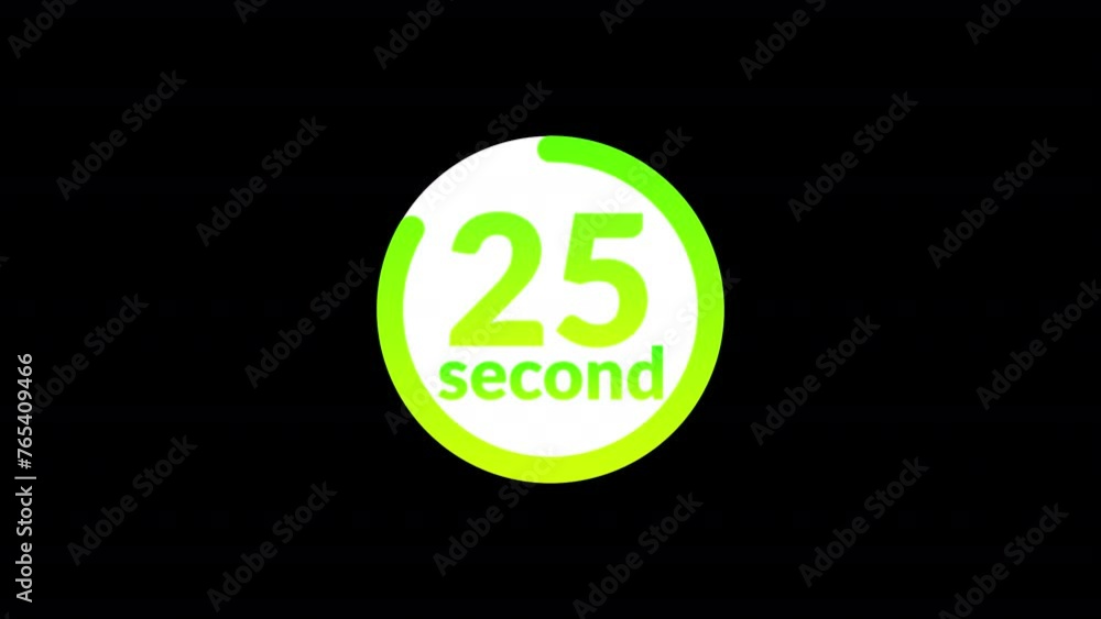30 Seconds Countdown Timer Animation 30 Second Timer Clock Animation
