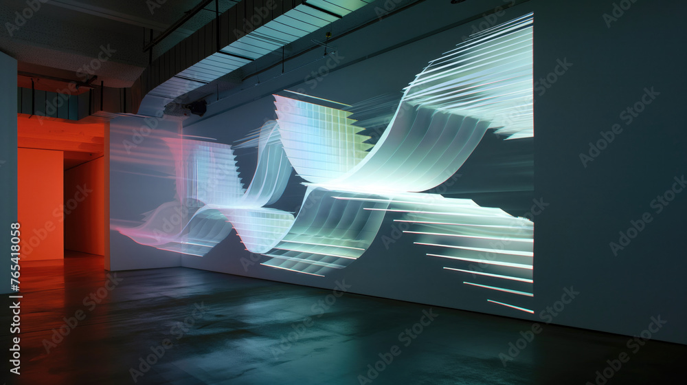 Design space. Technological progress and abstractions of the future. Volumetric projection of ...