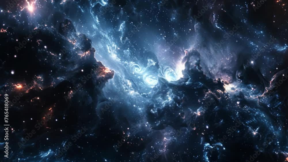 An awe-inspiring view of a distant galaxy from the perspective of an ...