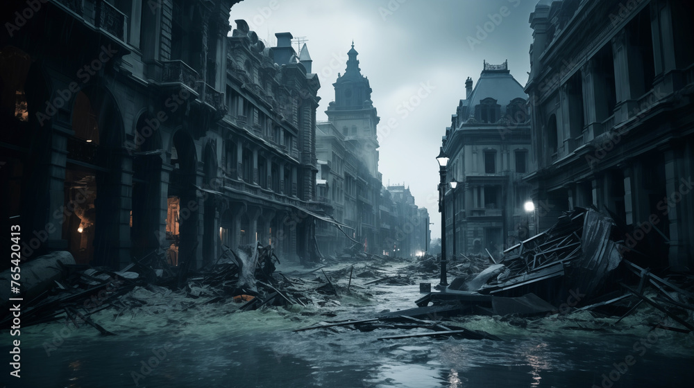 Urban flooding resulting from global warming, Impact of climate change ...