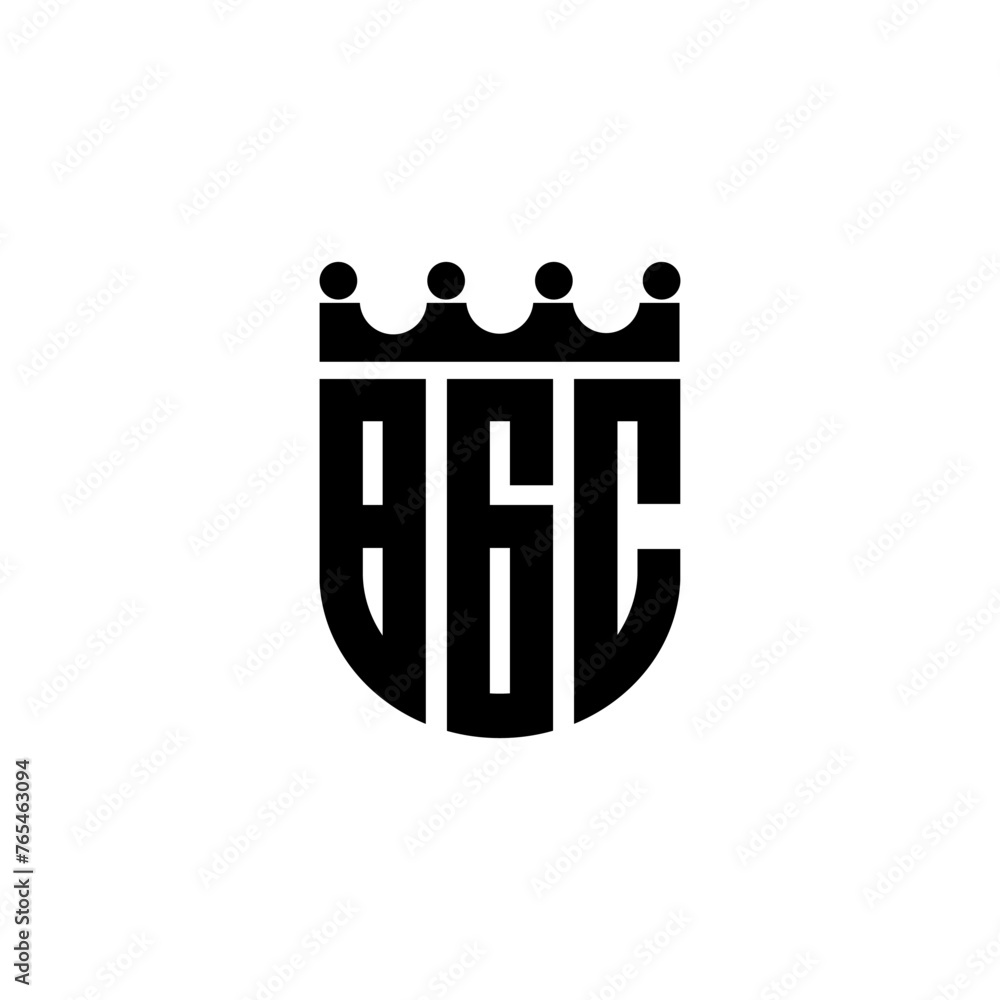 BGC letter logo design with white background in illustrator, cube logo ...