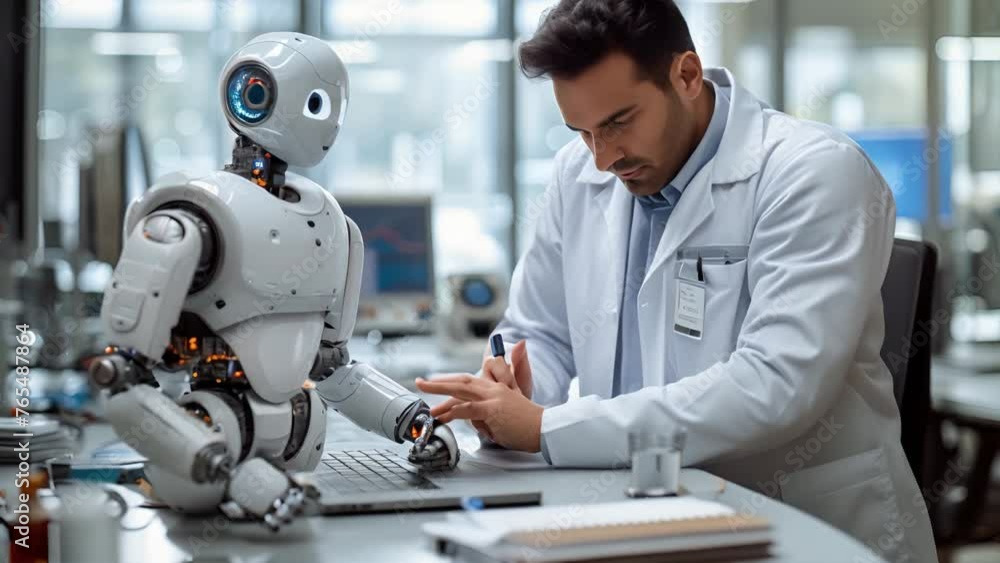 manufacturing ai in robot tech in the electronic research Lab ...