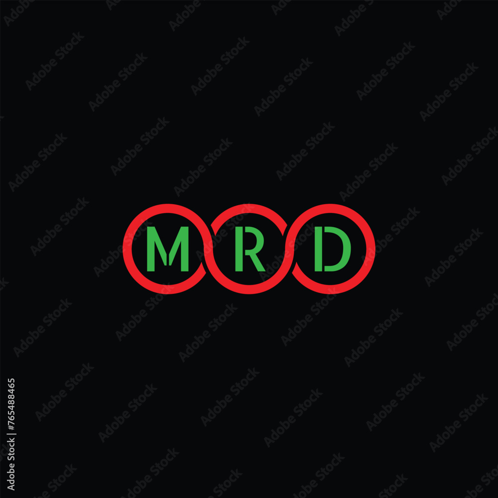 MRD letter logo design with white background in illustrator, vector ...