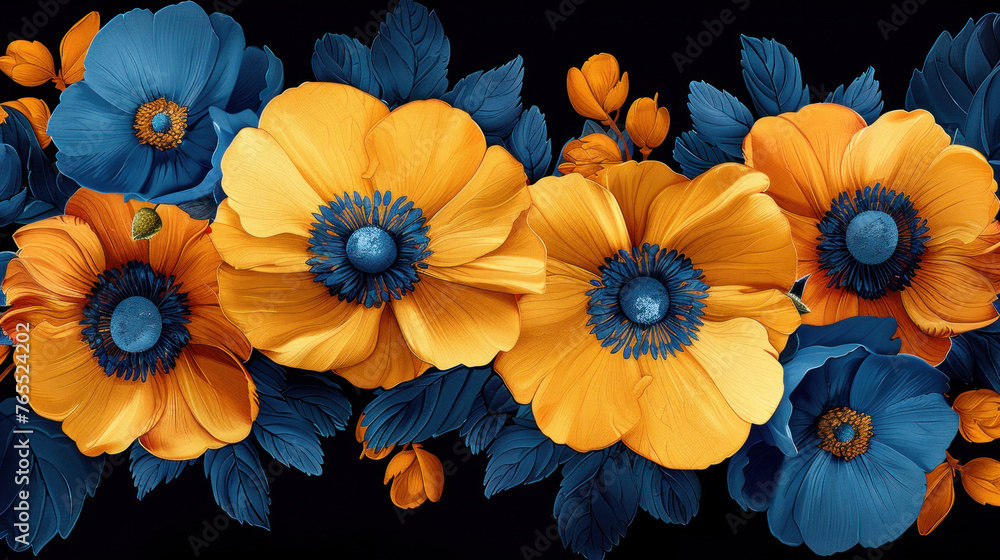 These eye-catching flowers are ideal for creating digital patterns and ...