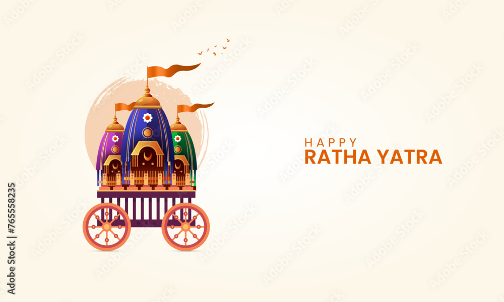 Happy Ratha yatra, Indian festival Ratha Yatra of Lord Jagannath ...