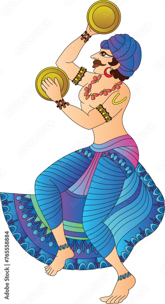 celebration drawings in Indian miniature style, especially for Gudhi ...