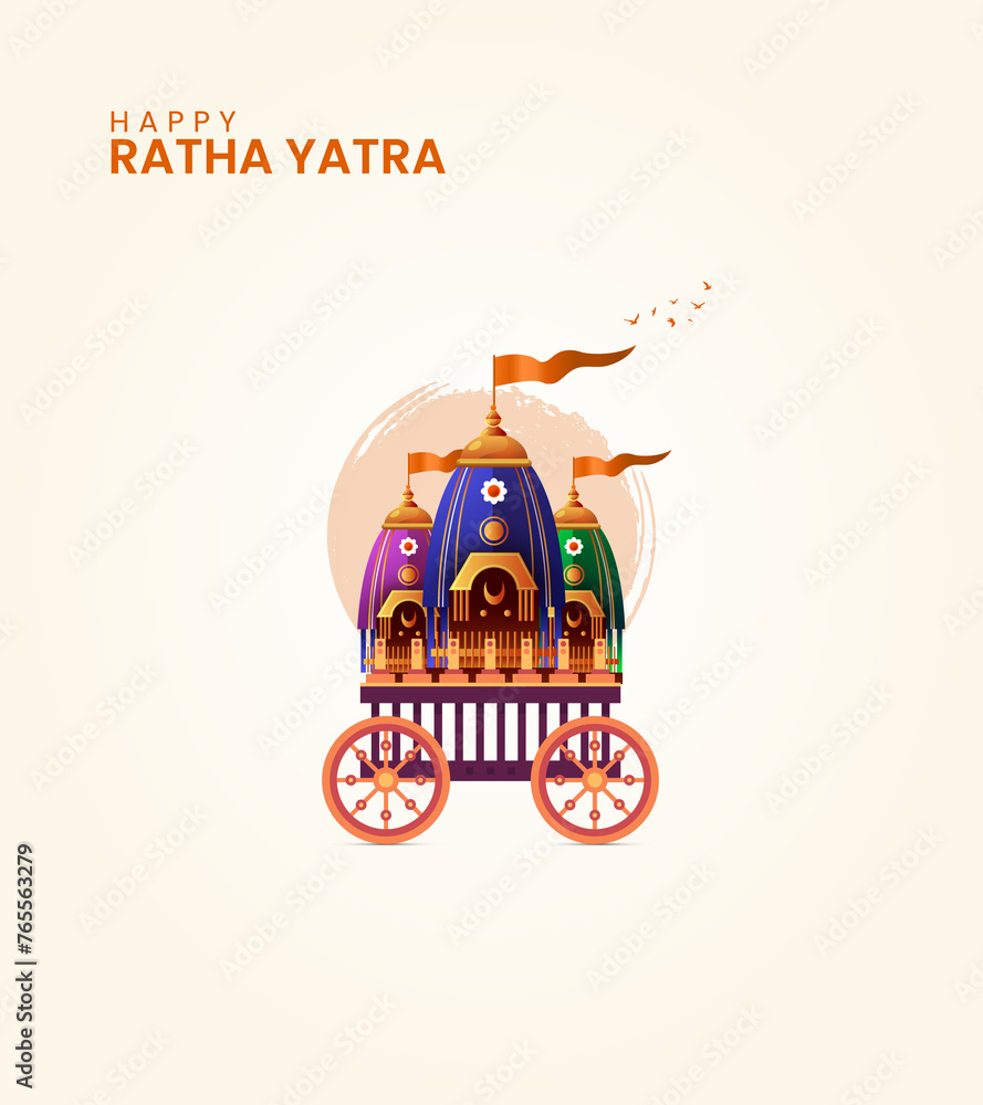 Happy Ratha yatra, Indian festival Ratha Yatra of Lord Jagannath ...