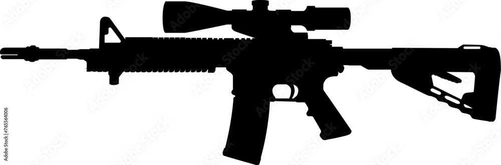 M4 AR 14 Cut File, SVG file for Cricut and Silhouette , EPS , Vector ...