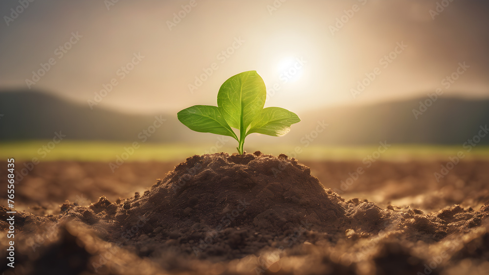 Planting trees to help increase oxygen in the air and reduce global ...