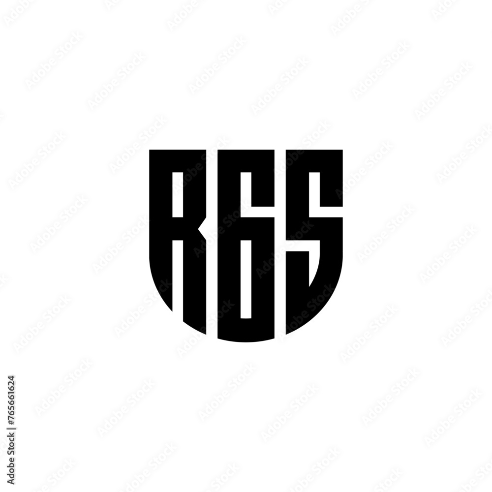 RGS letter logo design with white background in illustrator, cube logo ...