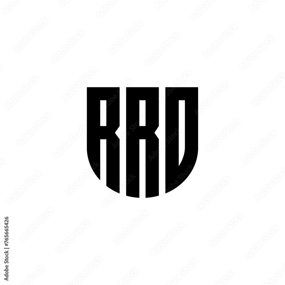 RRD letter logo design with white background in illustrator, cube logo ...