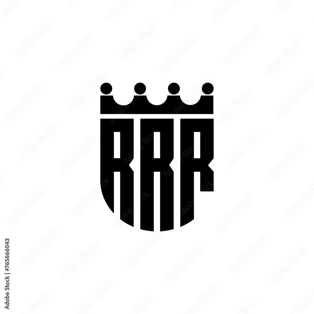 RRR letter logo design with white background in illustrator, cube logo ...