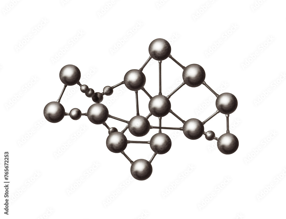 Diagram of a molecule structure Stock Photo | Adobe Stock