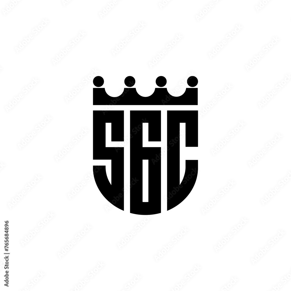 SGC letter logo design with white background in illustrator, cube logo ...