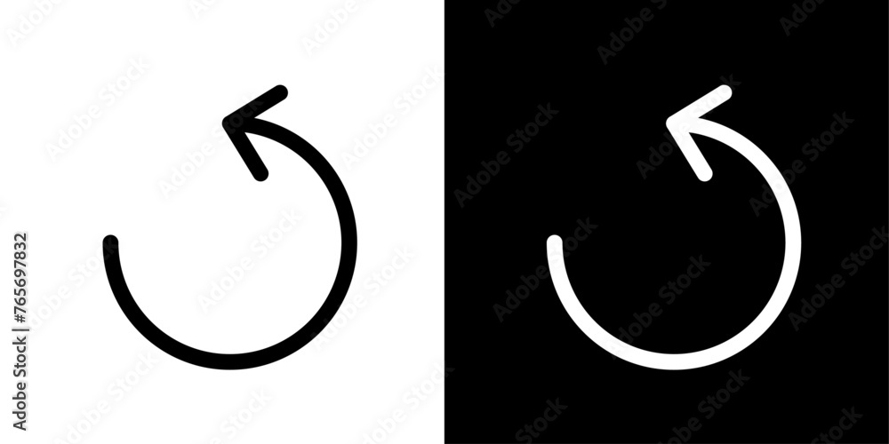UI Design and Reload Button Icons. Synchronization and Reset Control ...