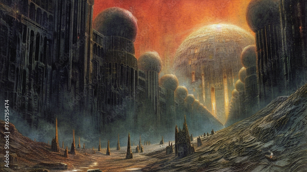 End of the world, extinction-level event. Dystopian and apocalyptic ...