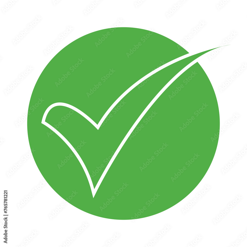 Green check mark icon. Check mark vector icon. Checkmark Illustration ...