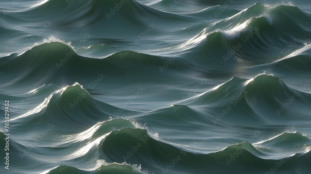 ภาพประกอบสต็อก Luxurious waves with a dab of olive or motor oil. 3D ...