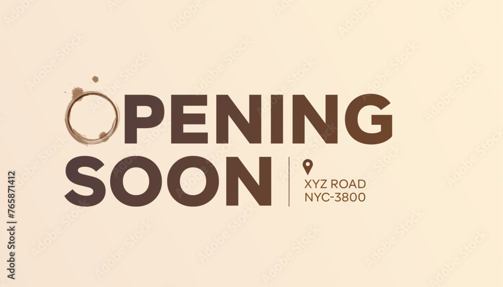 Opening Soon. Opening soon typography font. Stock Vector | Adobe Stock