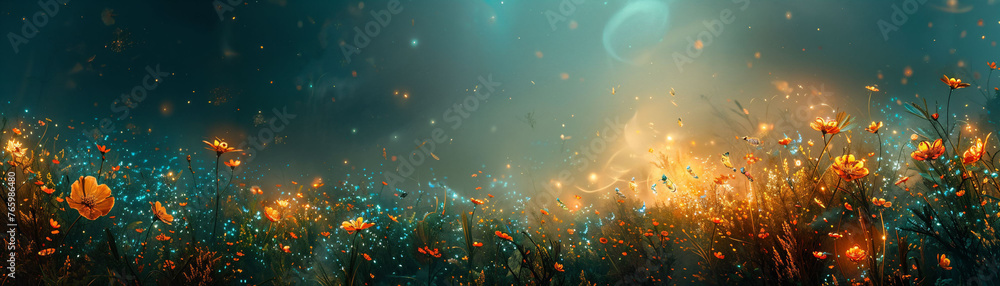 Insects in a fantasy world, ethereal and luminous, intricate beauty, a ...