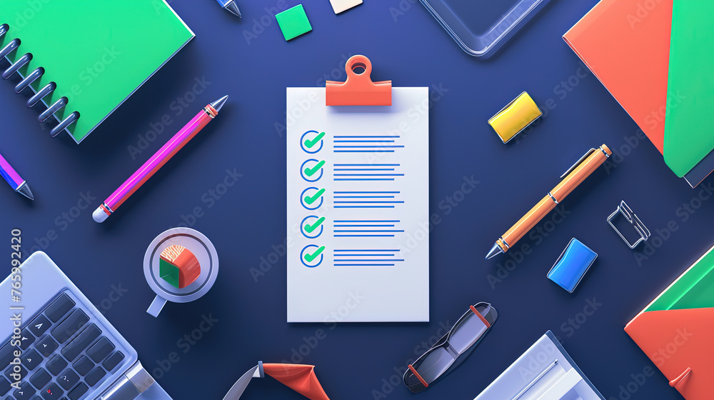 The concept of Checklist day. Time management, concept. Planning and ...