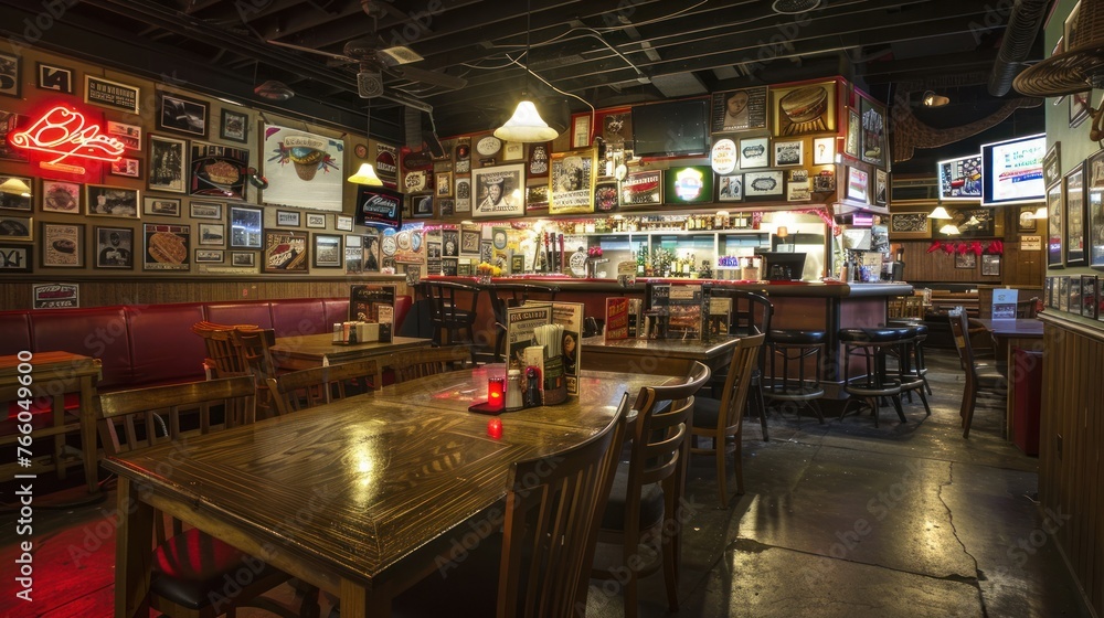 A local dive bar renowned for its burger challenge, daring patrons to ...