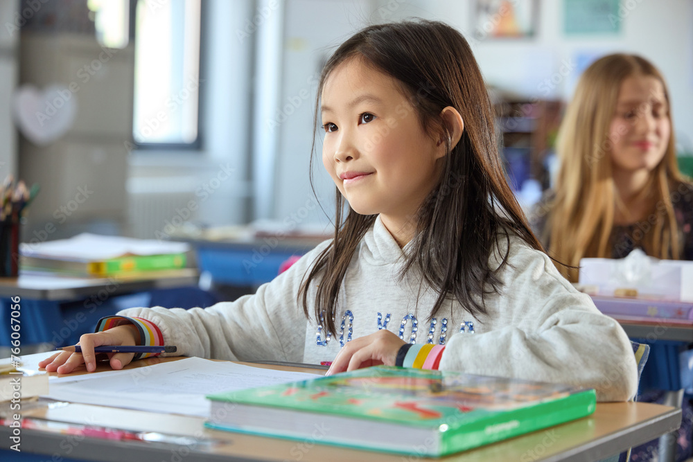 International school students attend classes in the classroom Stock ...