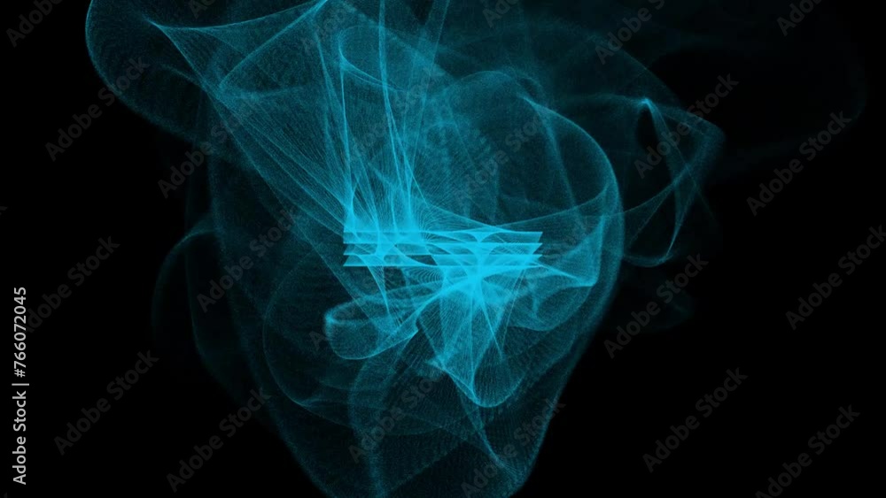 Wispy smoke in motion inside sphere. perfect for logos and overlay ...