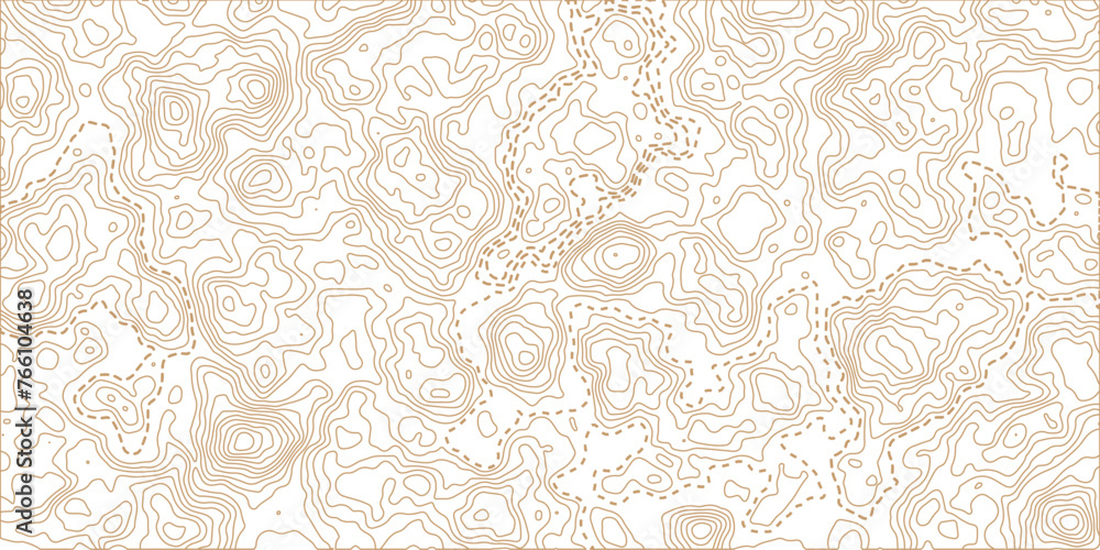 Abstract Retro Topography map. Topographic background with Aged paper ...