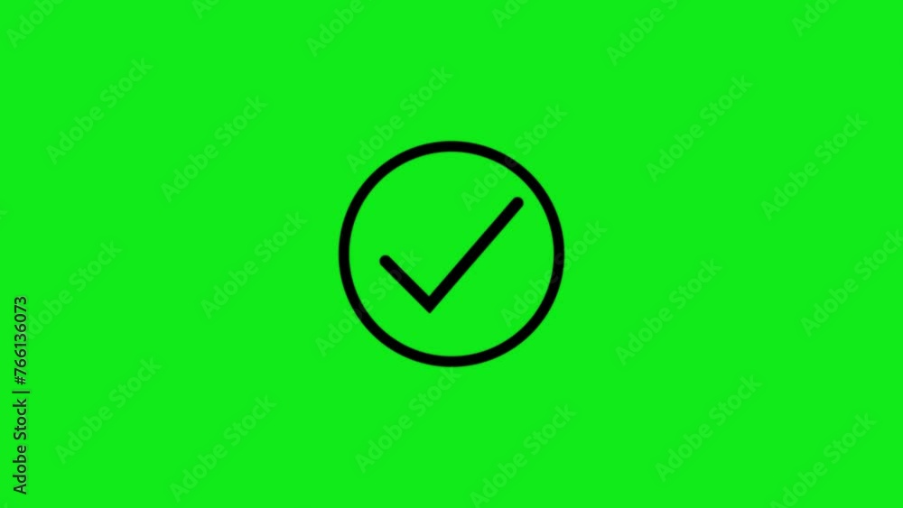 Check mark animation 4k video,Set of a check mark symbols vídeo do ...