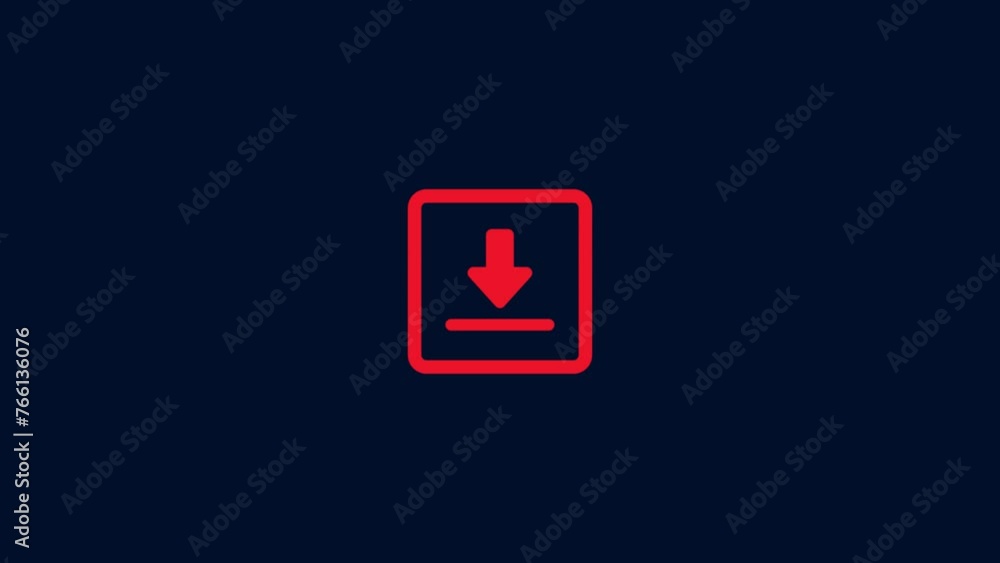 download icon animation. 4K motion animation,Animated icon of the ...