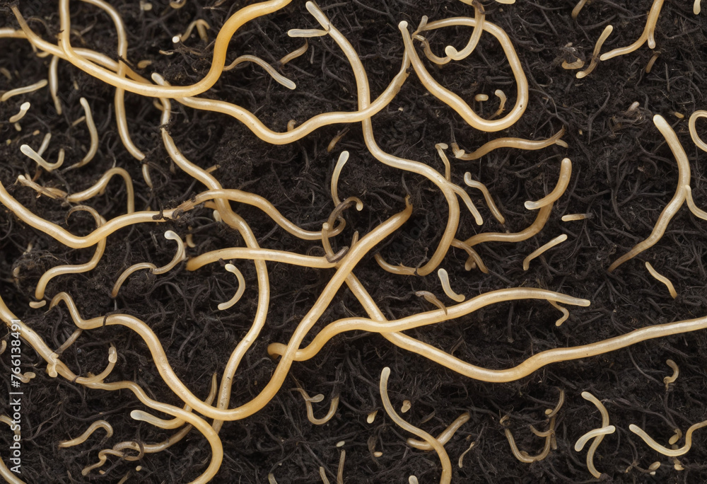 microscope examination of nematodes and fungus in relation to ...