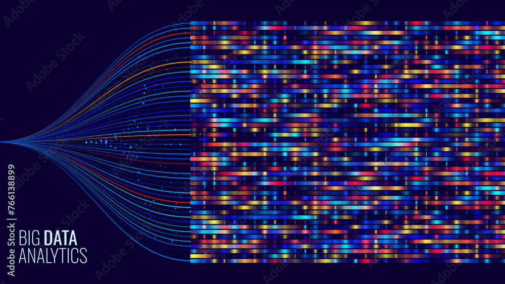 Big Genomic Data Visualization. DNA Test. Genome Sequence Map ...