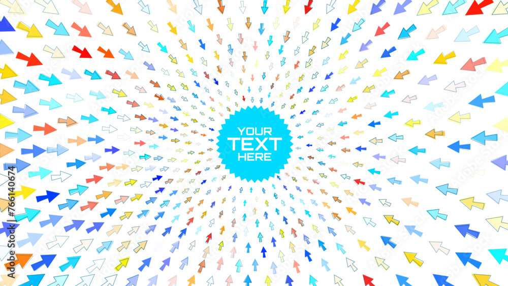 Dynamic Vector Grid with Arrows Converging to Center, Offering Prime ...