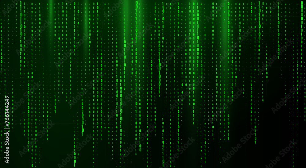 Abstract Technology Background Binary Computer Code Programming Coding Hacker Concept Vector